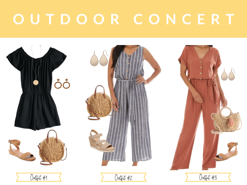 3 Outfits for Summer Activities: Backyard BBQ, Outdoor Concert, Summer ...