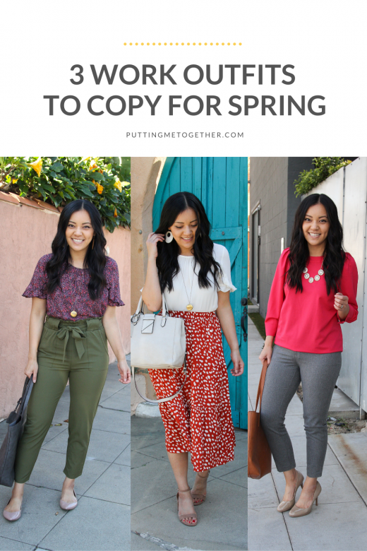 3 Spring Business Casual Outfits to Wear for Work This Month