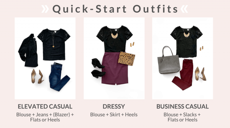 Three Formulas for Outfits With a Solid Colored Blouse