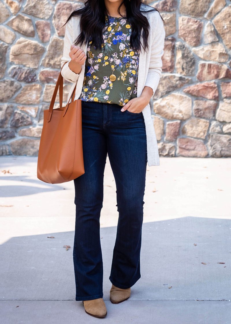 How to Style Different Cuts of Jeans This Fall: Skinny, Straight, & Bootcut