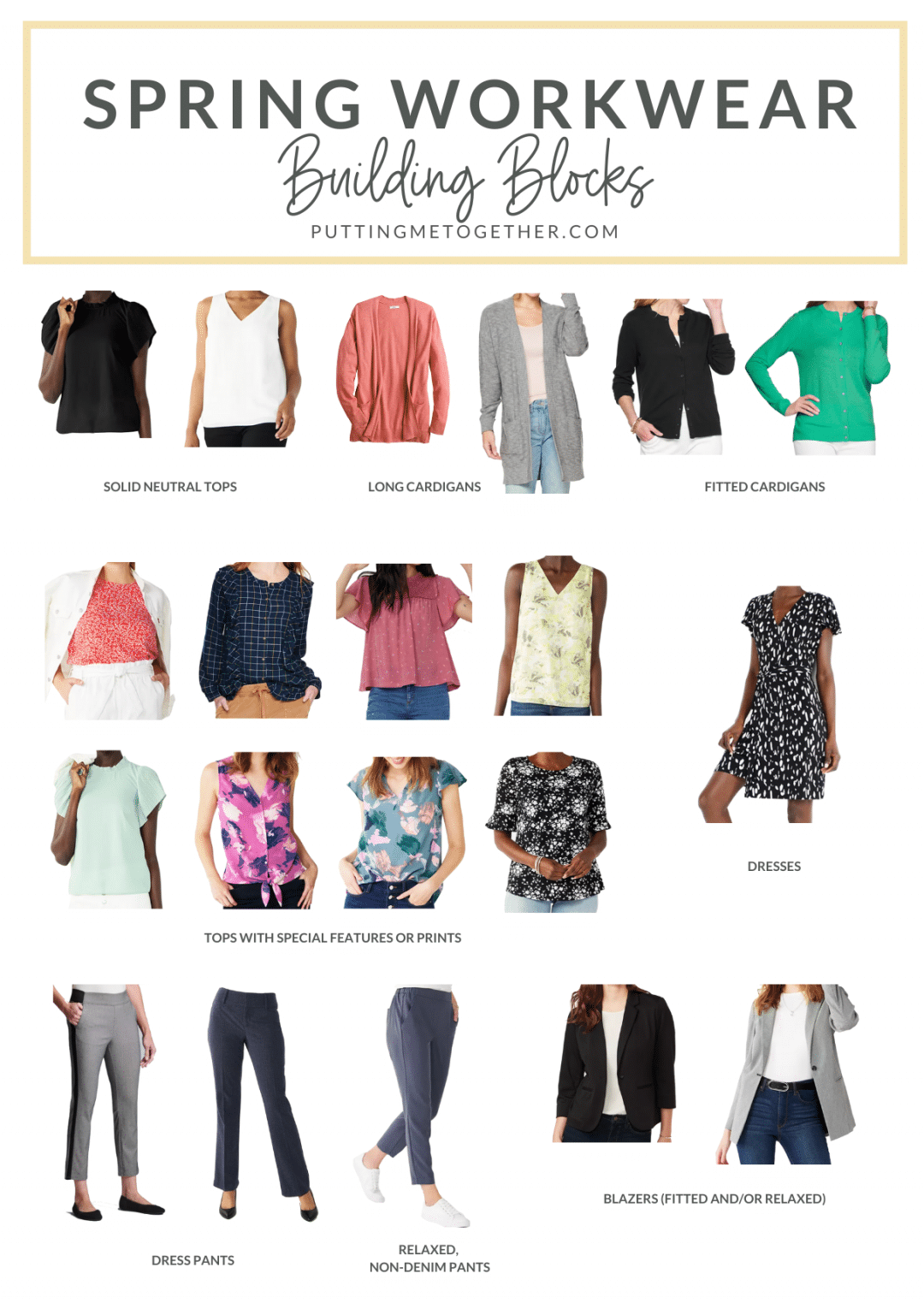 Pieces to Build a Spring Work Wardrobe - Building Blocks