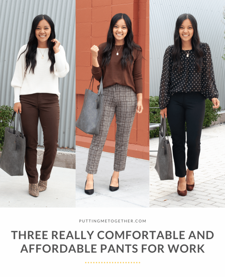 Three Really Comfortable Pants for Work - Really Affordable