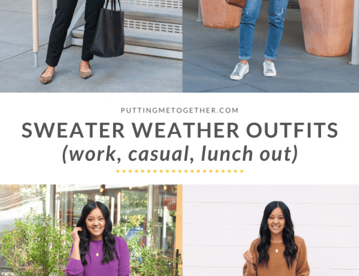How to Style a Sweater in the Winter and Spring with Outfit Examples